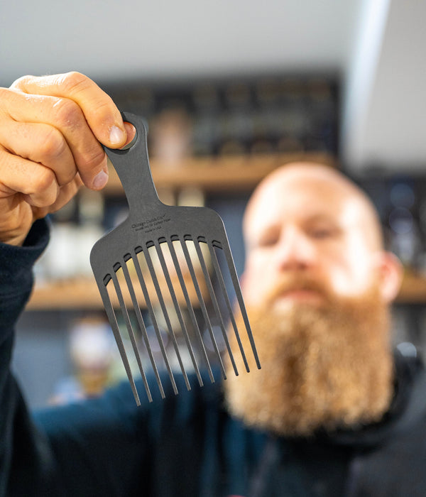 Carbon Fiber Model No. 12 (XL Wide + Long Pick) - Chicago Comb