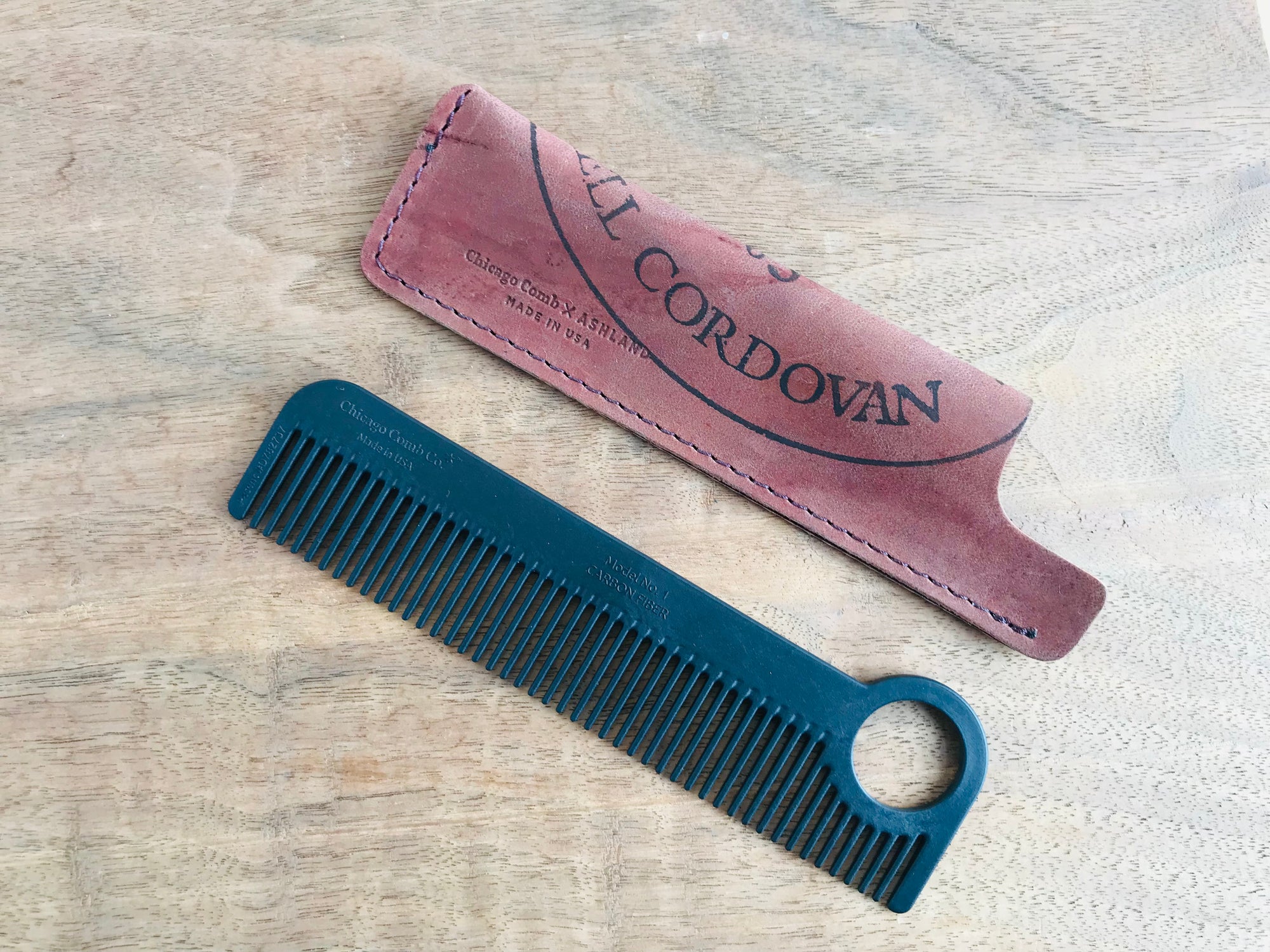 Chicago Comb x Horween Leather Sheath Sets