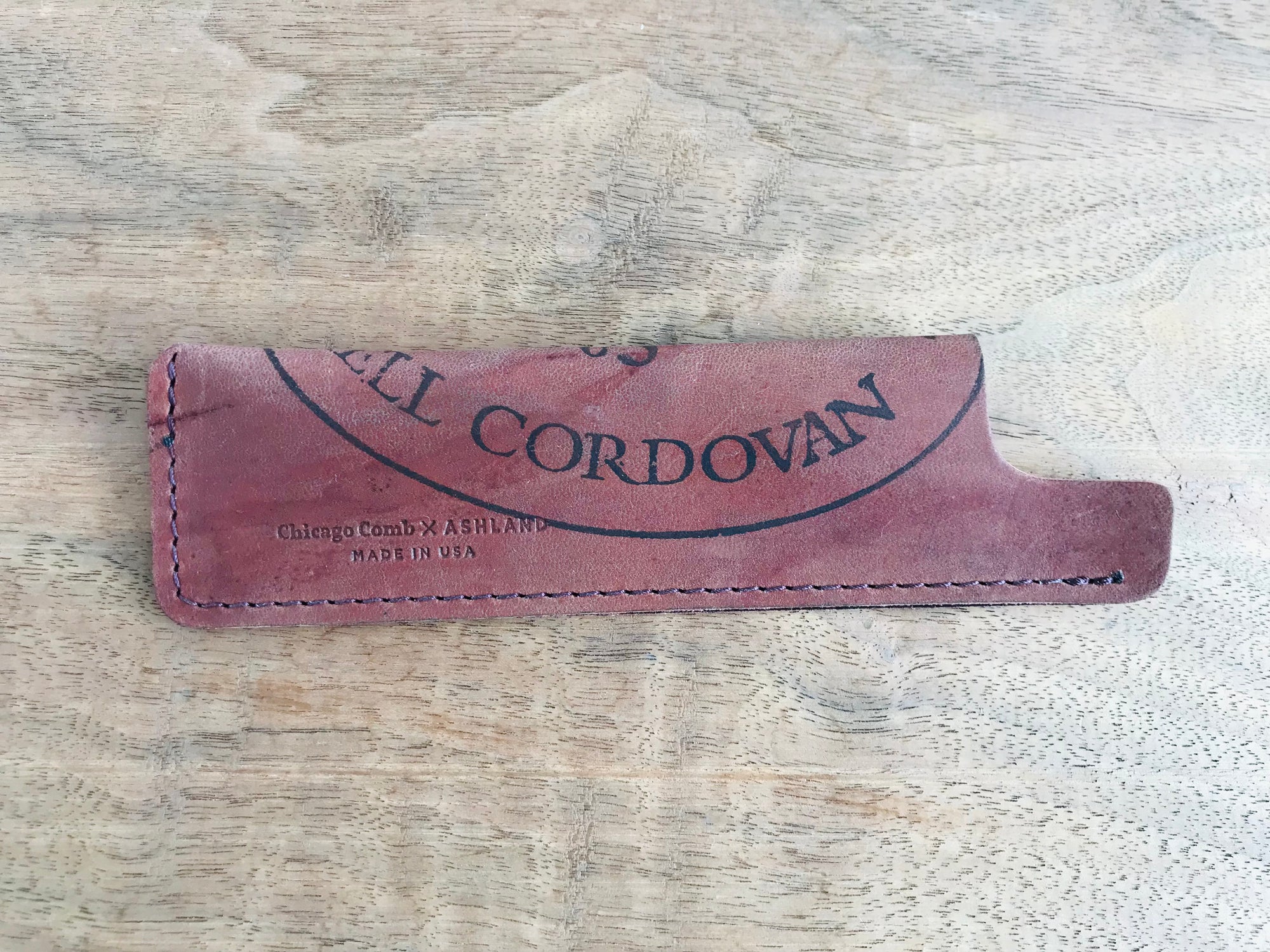 Horween Leather + Waxed Canvas Sheaths - Chicago Comb