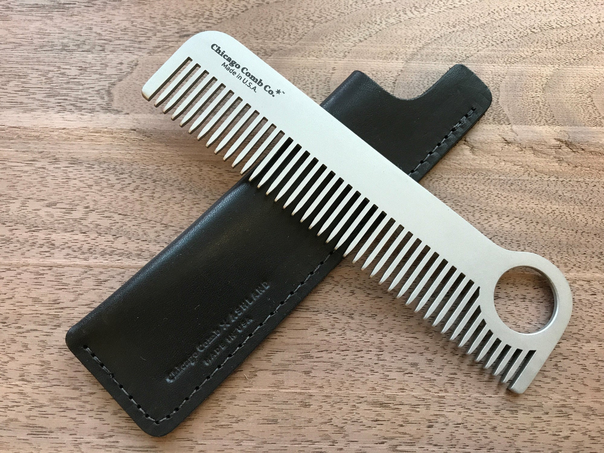 Chicago Comb x Horween Leather Sheath Sets